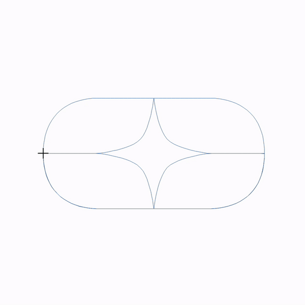 Oval Peel Pantograph - Modern Textiles