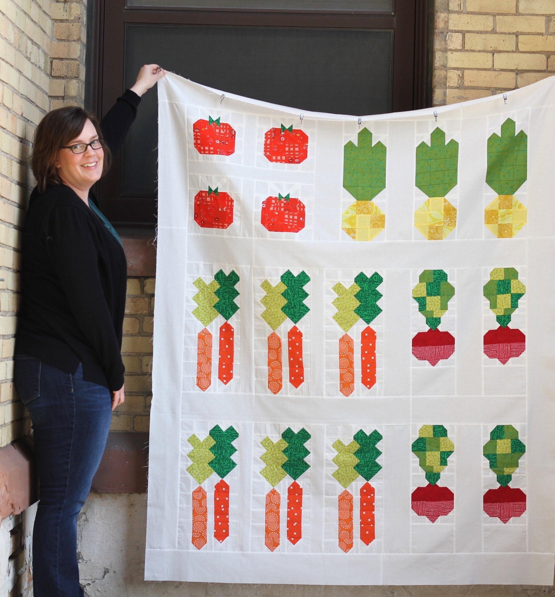 Veggie Quilt Paper Pattern – Modern Textiles